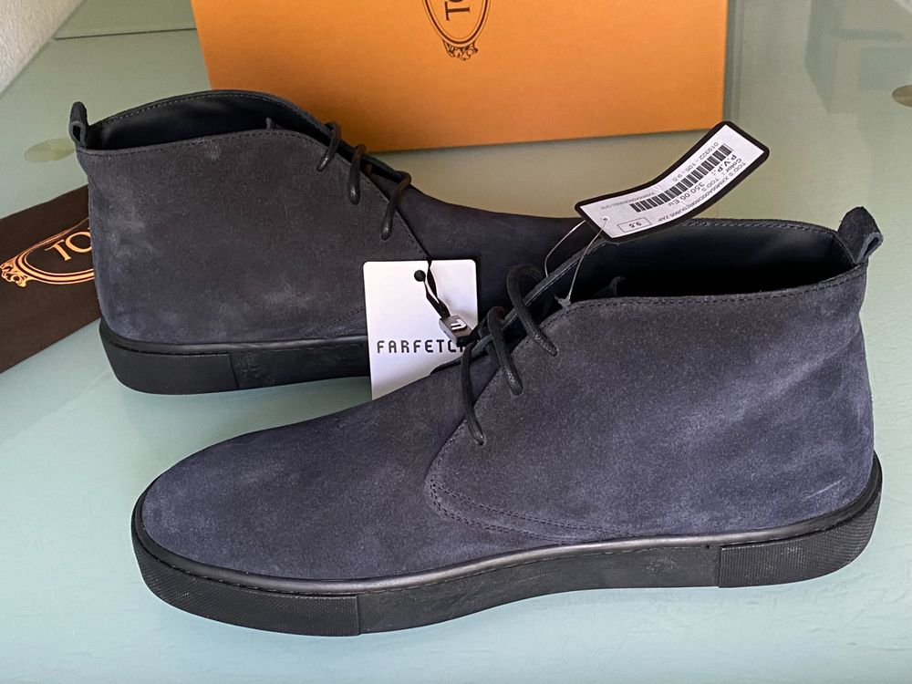 TOD'S Chukka Navy Wildleder Boot Stiefel Schuhe 43.5 NEU (Neu und originalverpackt) in ...