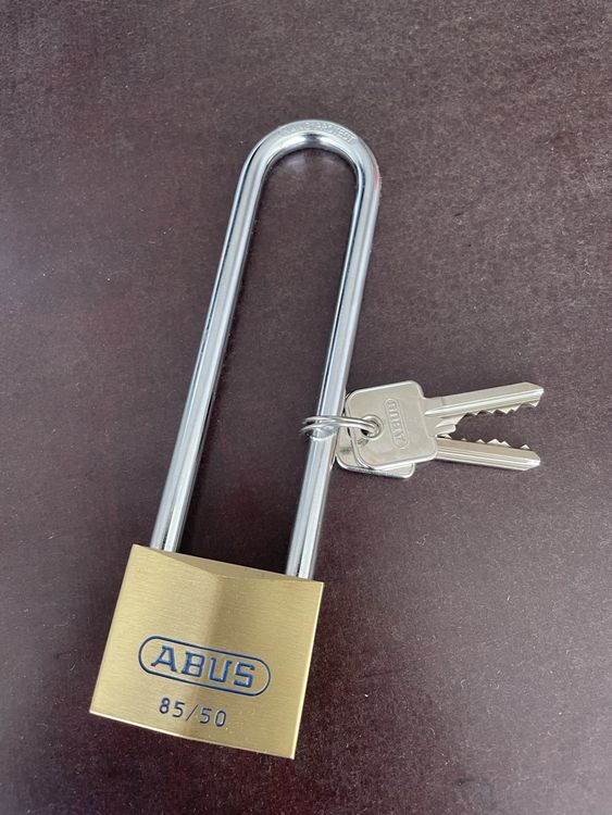 ABUS Vorhängeschloss mit langem Bügel 2 Schlüssel (Neu (gemäss ...