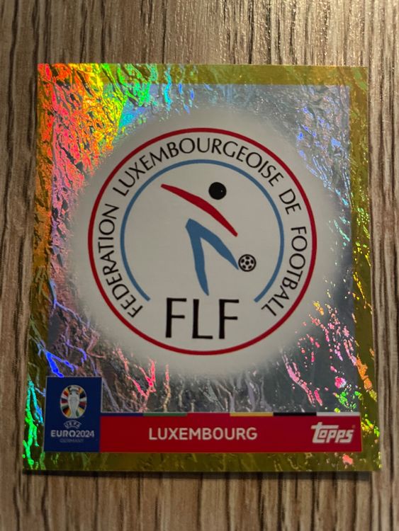 Topps Euro 2024 Sticker LUX 1 - Wappen LUXEMBURG GOLD | Kaufen auf Ricardo