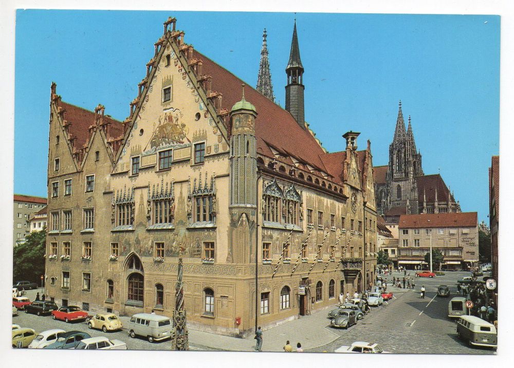 ULM an der Donau - Rathaus - Auto, VW-Käfer, VW-Bus (Gebraucht) in Jona ...
