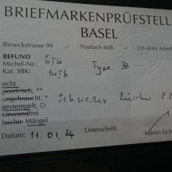 POSTE LOCALE 14 I b mit BEFUND Kat. Fr. 2300.- | Kaufen auf Ricardo