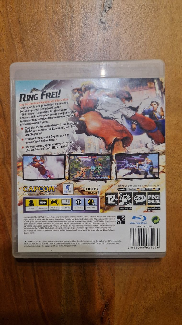 Street Fighter IV, PS3, Top Zustand, Winter-Deal sichern! (Gebraucht) in Rüfenacht BE für CHF 3 ...