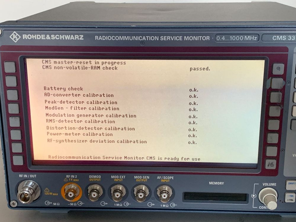 Rohde&Schwarz CMS33 Funkmessplatz | Kaufen auf Ricardo
