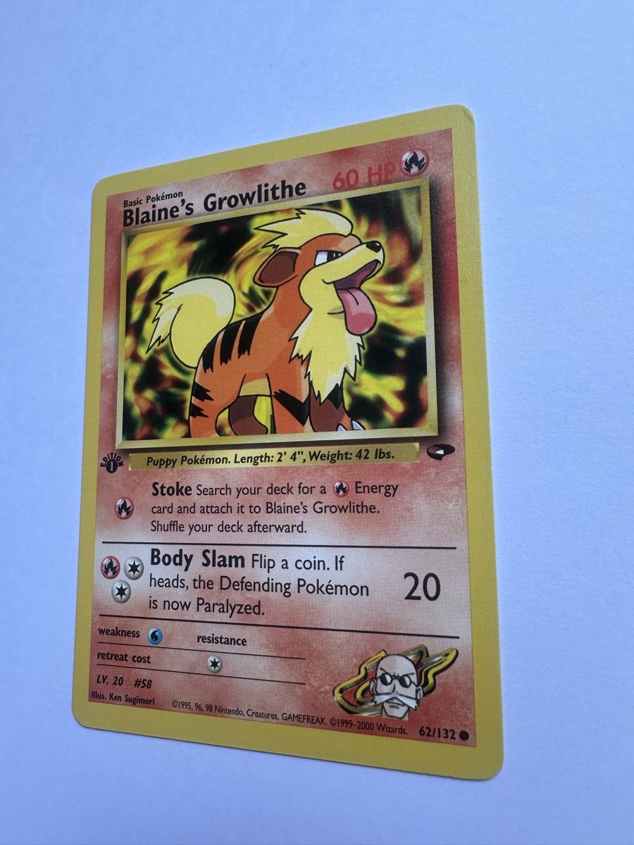 Blaine‘s Growlithe 1st Edition - Gym Challenge - Ab 1.- CHF (Gebraucht ...