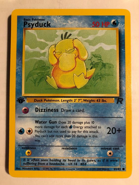 Psyduck 1st Team Rocket - MINT - ab 1.- (Gebraucht) in Giubiasco für ...