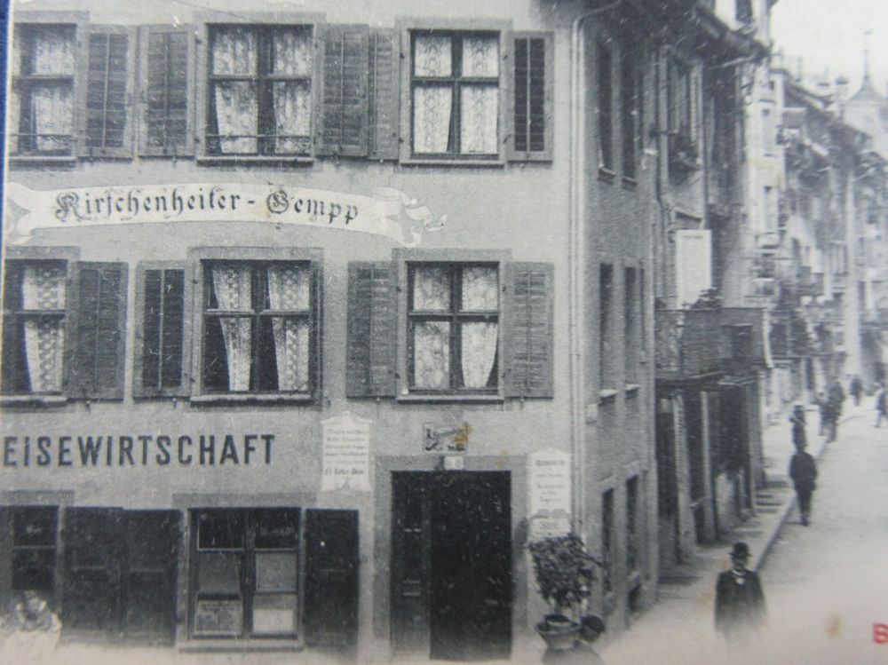 BASEL 1904 FALKNERSTRASSE RESTAURANT STÖCKLI TRAM BELEBT (Gebraucht) in Ettingen für CHF 19.95 ...