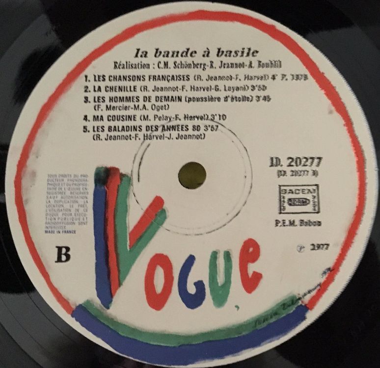 LA BANDE A BASILE - LA CHENILLE - 33 Tours | Kaufen auf Ricardo