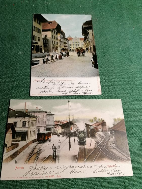 2 x AK "Aarau" 1906 | Kaufen auf Ricardo