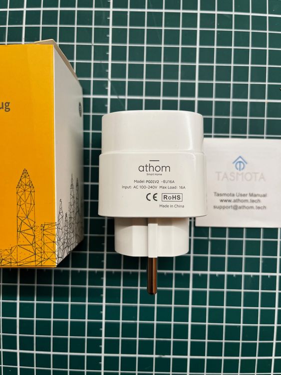 EU Schuko Smartplug ATHOM mit Tasmota 16A Leistungsmessung (Neu (gemäss ...