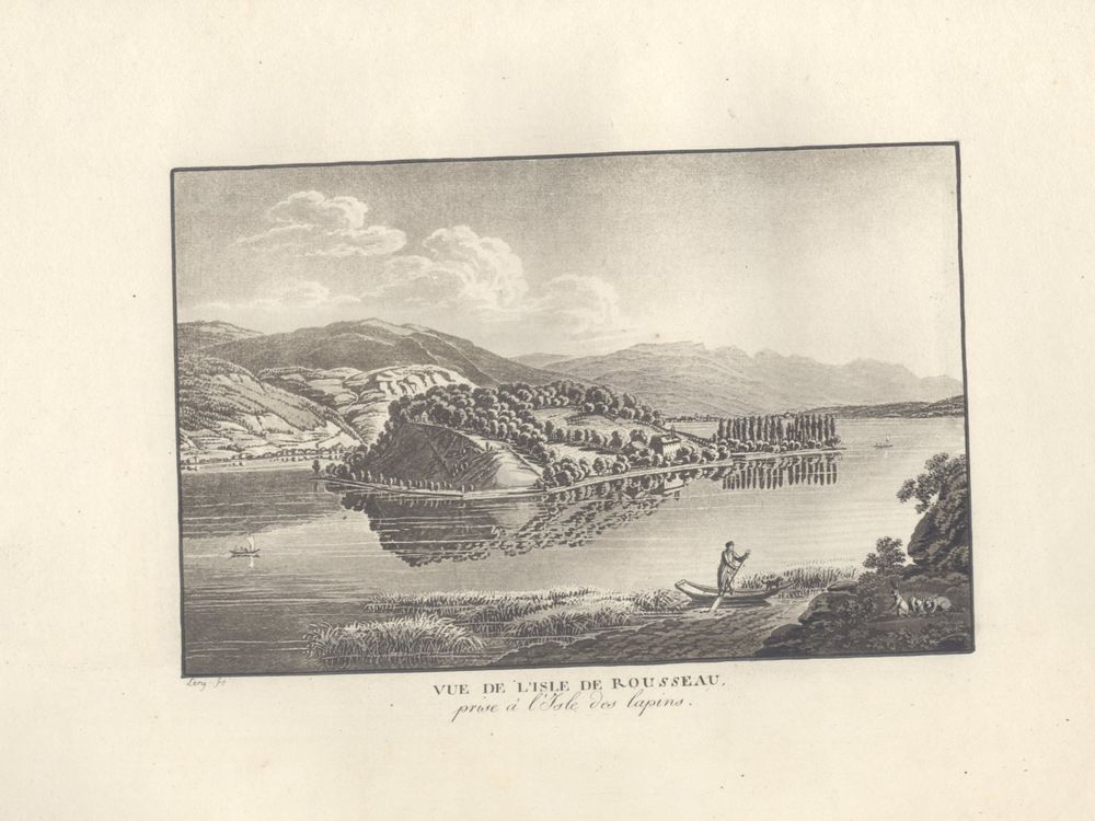 L'ILE SAINT-PIERRE OU L'ILE DE ROUSSEAU......env. 1815 (D'occasion) à ...
