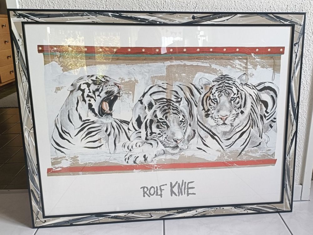 Rolf Knie Bild "White tiger" (Gebraucht) in Hinwil für CHF 85 – nur Abholung auf Ricardo kaufen
