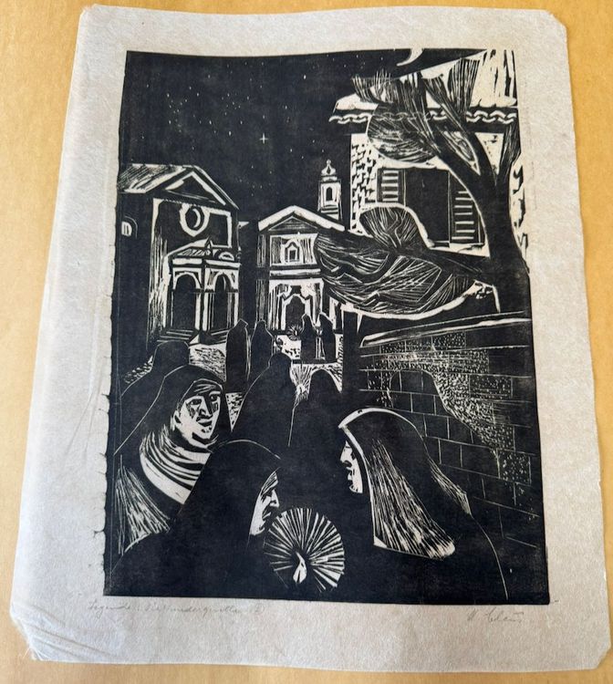 Holzschnitt handsigniert Ugo Cleis (ID b4906) (Gebraucht) in ...