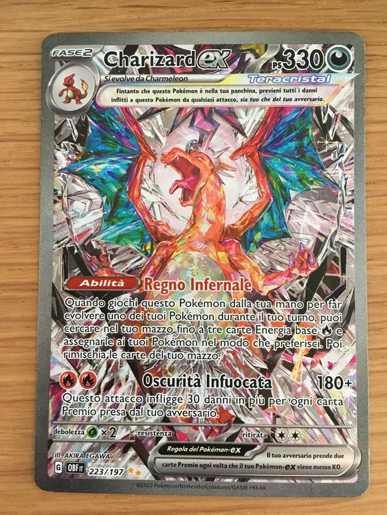 Charizard EX - Teracristal - IT - pokemon (Neu (gemäss Beschreibung ...