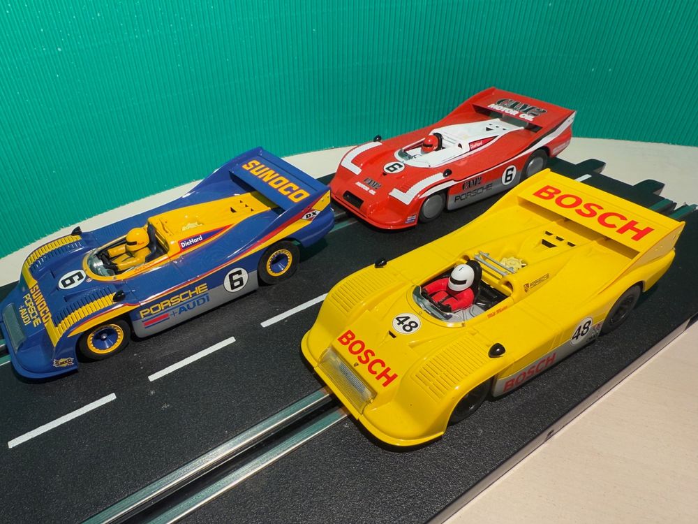 3 x Porsche 917/30 «SUNOCO, BOSCH, CAM2» Carrera Evo. 1:32 (Gebraucht) in Uzwil für CHF 51 – mit ...