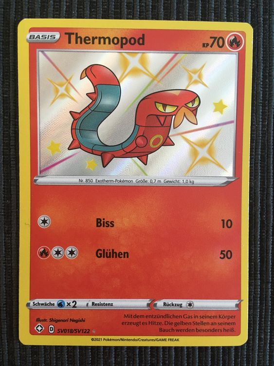 Pokemon Thermopod Shiny Shining Fates Deutsch (Neu (gemäss Beschreibung ...