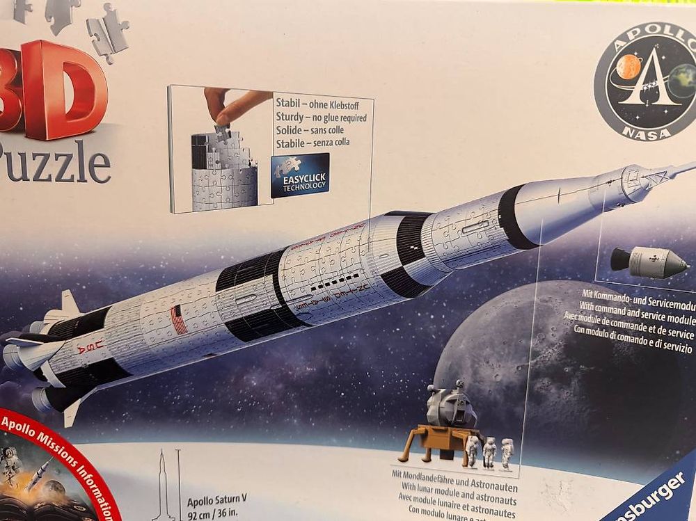 3D Apollo Raketenpuzzel Ravensburger OVP (Gebraucht) in Neuenhof für CHF 49 – nur Abholung auf ...