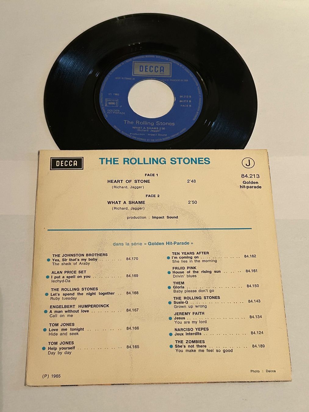 Rolling Stones. Heart Of Stone / What A Shame (Gebraucht) in Faulensee ...