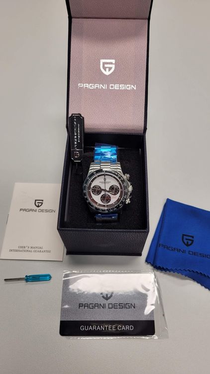 Pagani Design PD-1676 Seiko VK63 Uhrwerk Chronograph Saphir (Neu und ...