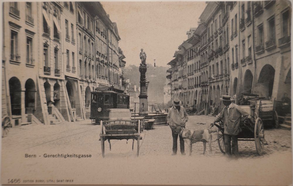 Postkarte um 1900 Bern Gerechtigkeitsgasse, ungelaufen. (Neu (gemäss Beschreibung)) in Möhlin ...