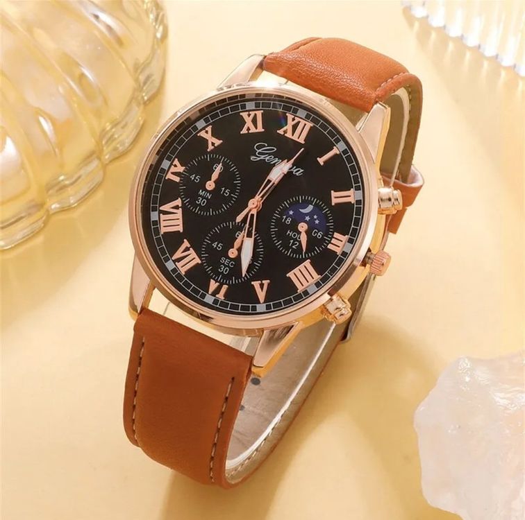 Männeruhr mit 3 Armbänder, Uhr für Männer (Neu (gemäss Beschreibung ...