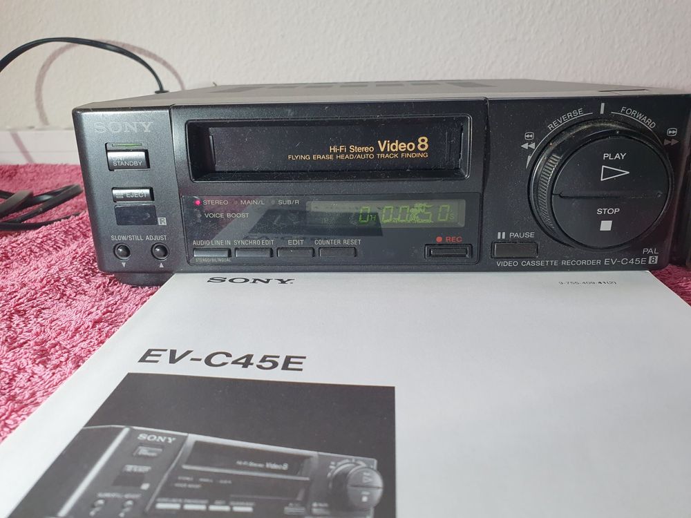 SONY EV-C45E VIDEO 8 VIDEO CASSETTE RECORDER (Gebraucht) in Aeschau für ...