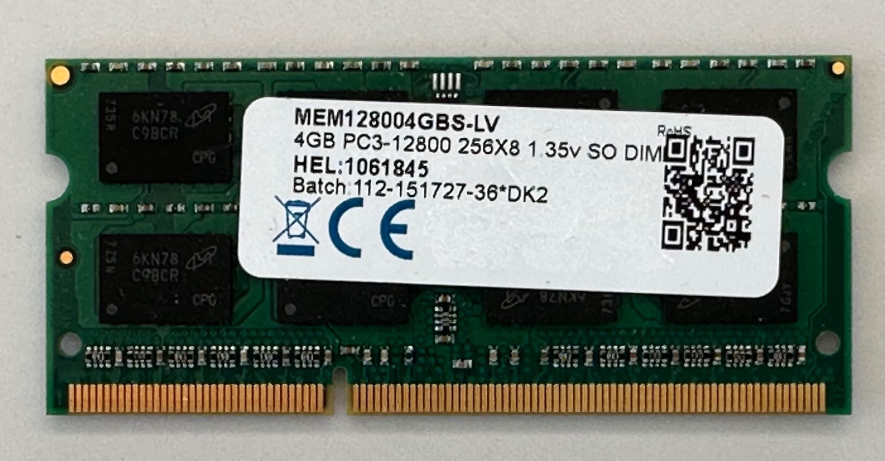Memory PC3-12800 DDR3 4GB 1600MHz e.g. für LEXMARK Drucker (Gebraucht ...