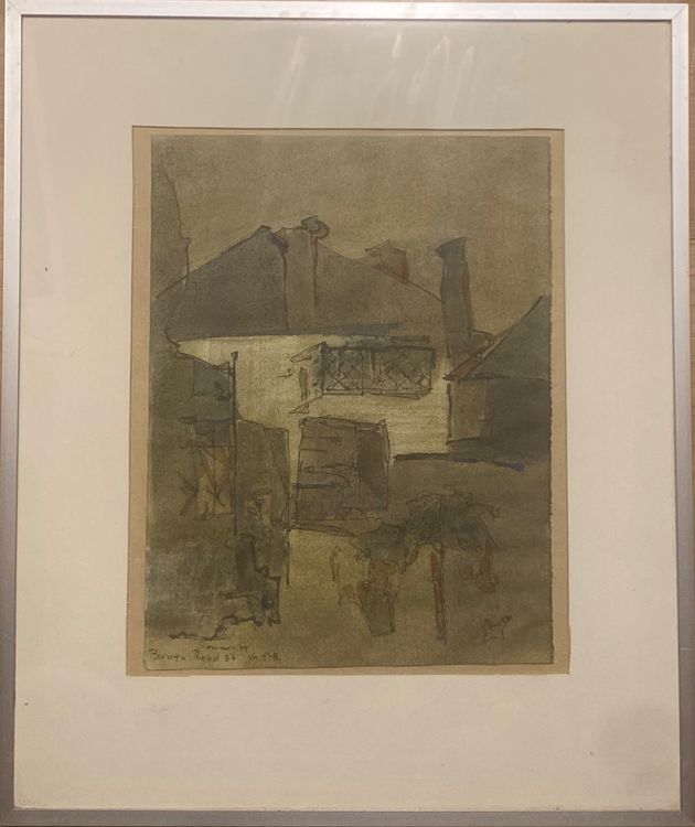 Abstrakte Hofszene Aquarell unleserlich signiert (Gebraucht) in Root für CHF 19 – mit Lieferung ...