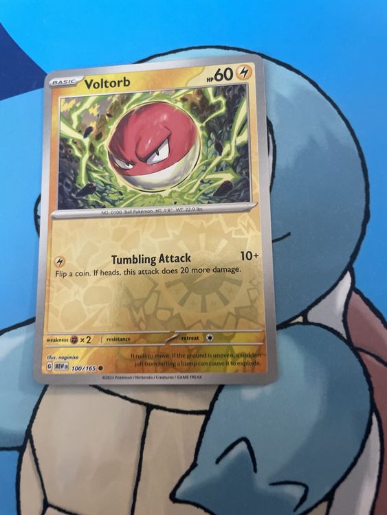 Voltorb Reverse Holo 100/165 Pokemon 151 Voltoball (Gebraucht) in ...