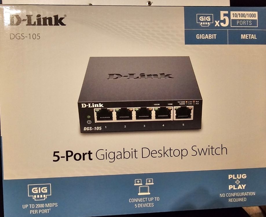D-Link DGS-105 (Neu und originalverpackt) in Fislisbach für CHF 2 – mit ...