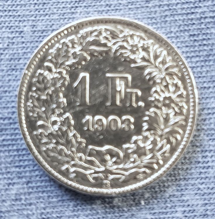 1 Franken 1903 uralte sehr rare Silbermünze ab nur 1 Fr !!! (Gebraucht) in Camignolo für CHF 3 ...
