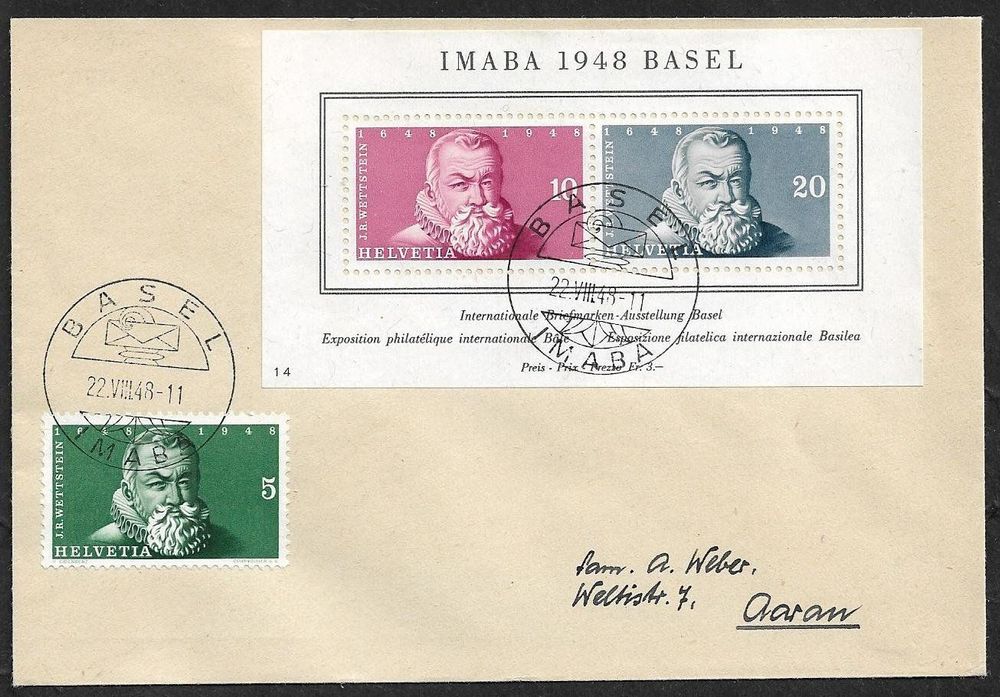 1948 Brief IMABA BASEL o W31+281 ab 1.- | Kaufen auf Ricardo