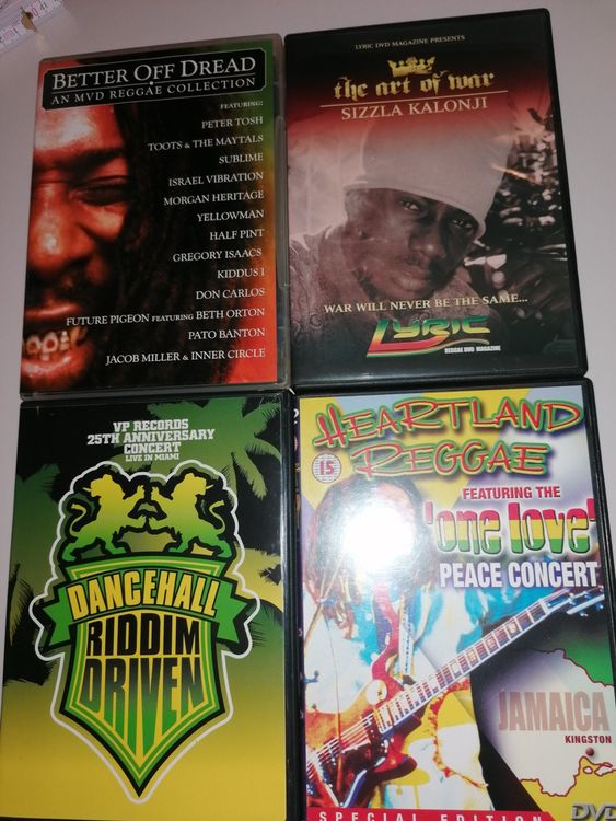 Reggae DVD Kollektion - 4 DVD - u.a Sizzla -- Bob Marley (Gebraucht) in ...