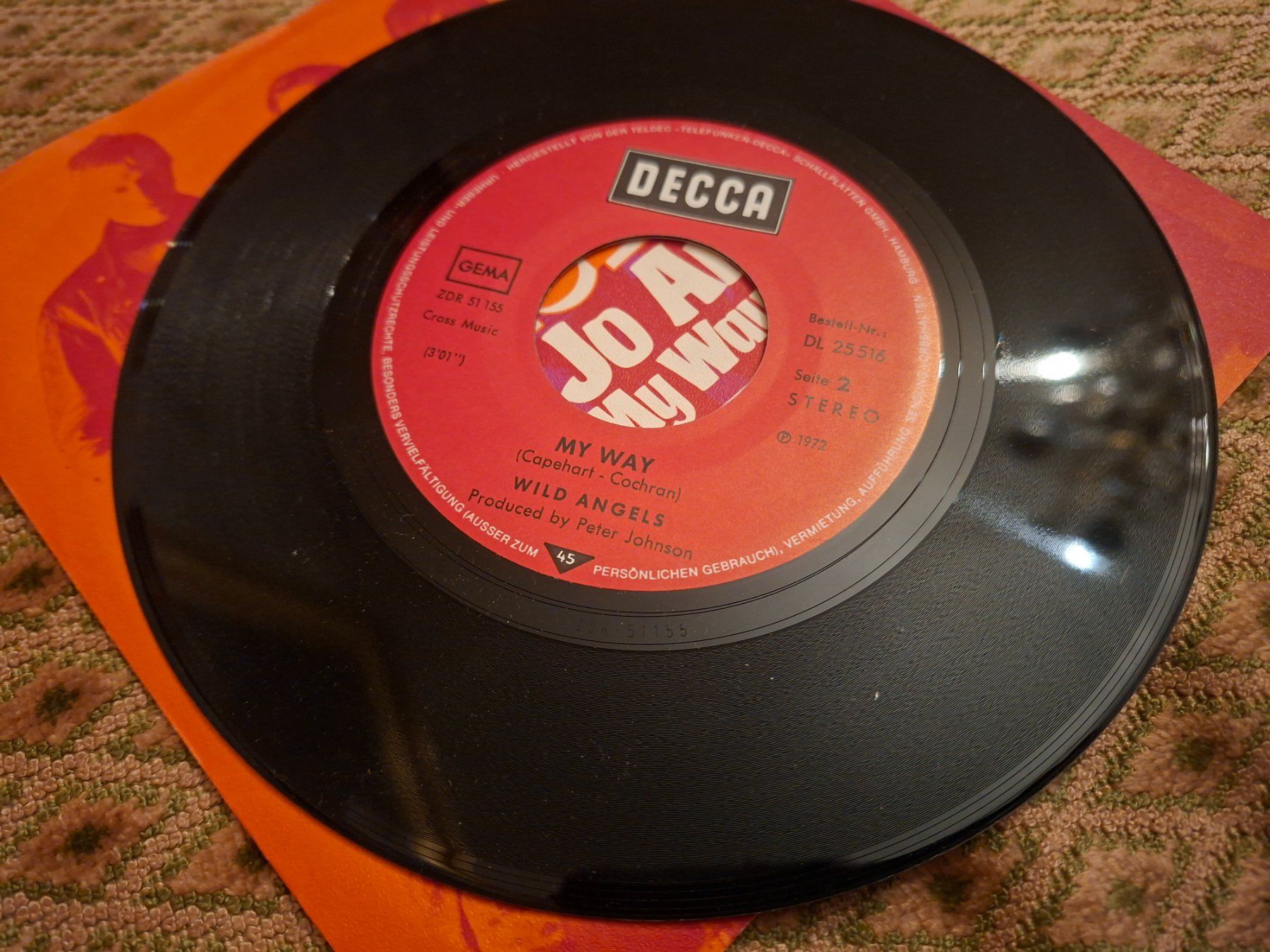 Rock 7" - Wild Angels - Jo Jo Ann My Way - 1972 (Gebraucht) in Bernex ...