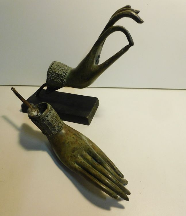 Skulpturen Hände Indische Tanzhände Bronce Eisen Handarbeit (Gebraucht ...