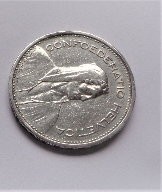 Fr. 5.-- Schweiz Silbermünze 13 Sterne über Kopf 1931 (Gebraucht) in Zürich für CHF 18 – mit ...