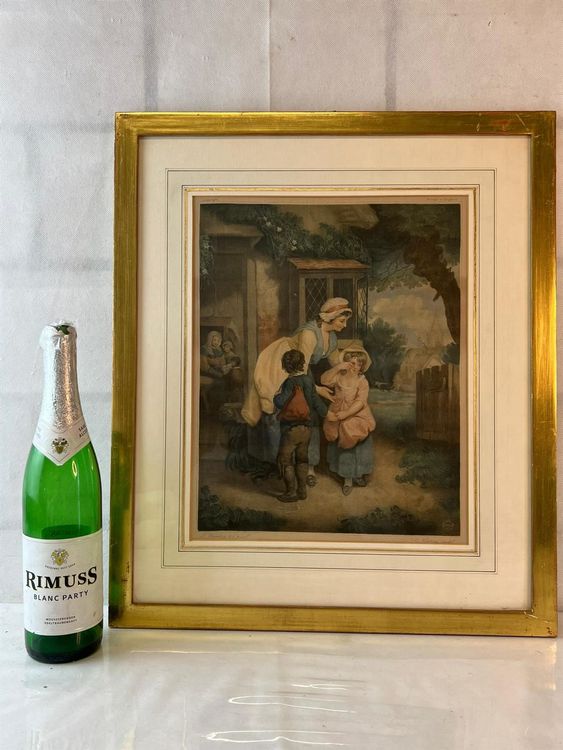 Alte Kolorierte Stich Echtgoldrahmen (Gebraucht) in Neuhausen am Rheinfall für CHF 10 – mit ...