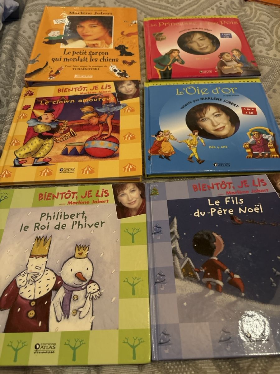 Lot de 6 livres jeunesse Marlene Jobert + CD audio, Noel (D'occasion) à ...