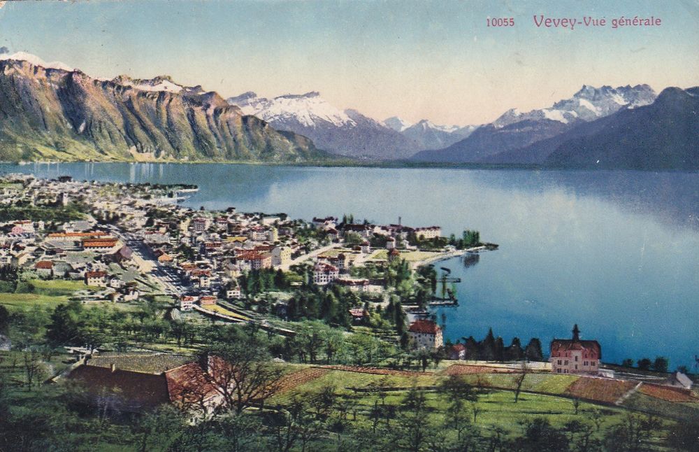 Vevey vue générale N°10055 (Gebraucht) in Cormoret für CHF 4.5 – mit ...