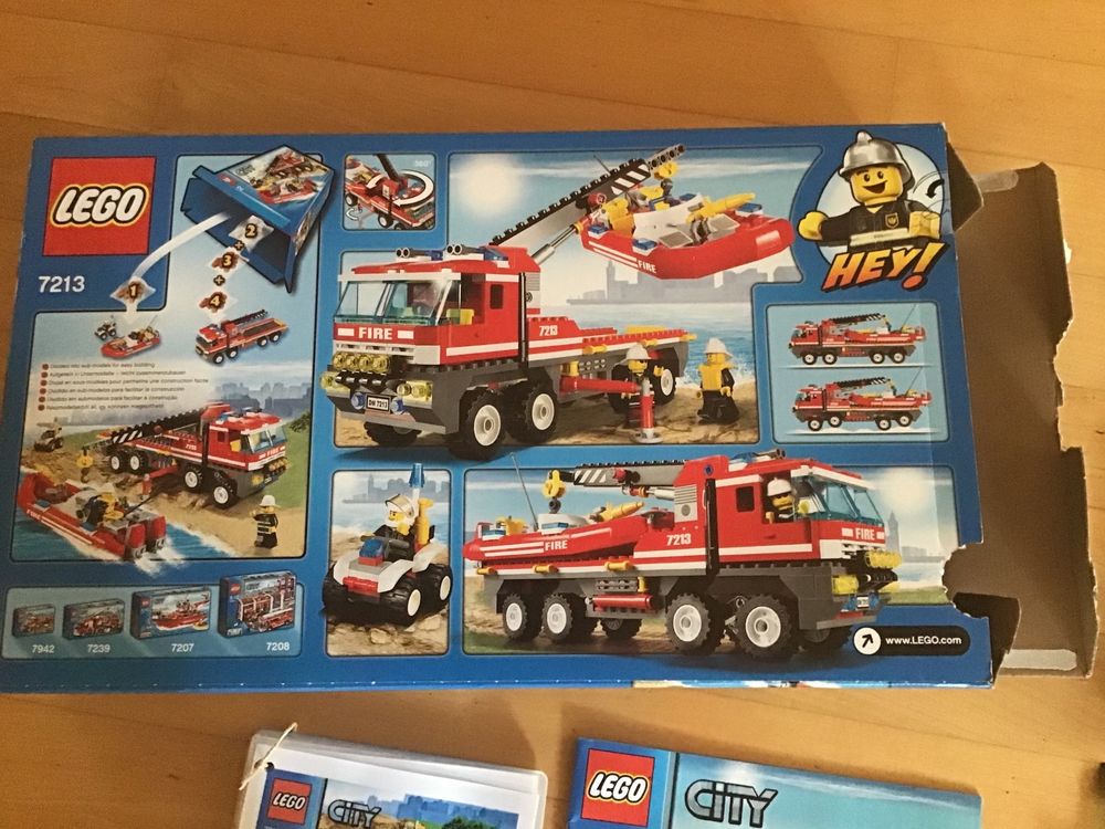 Lego City 7213 - Feuerwehrtruck mit Löschboot (Gebraucht) in ...