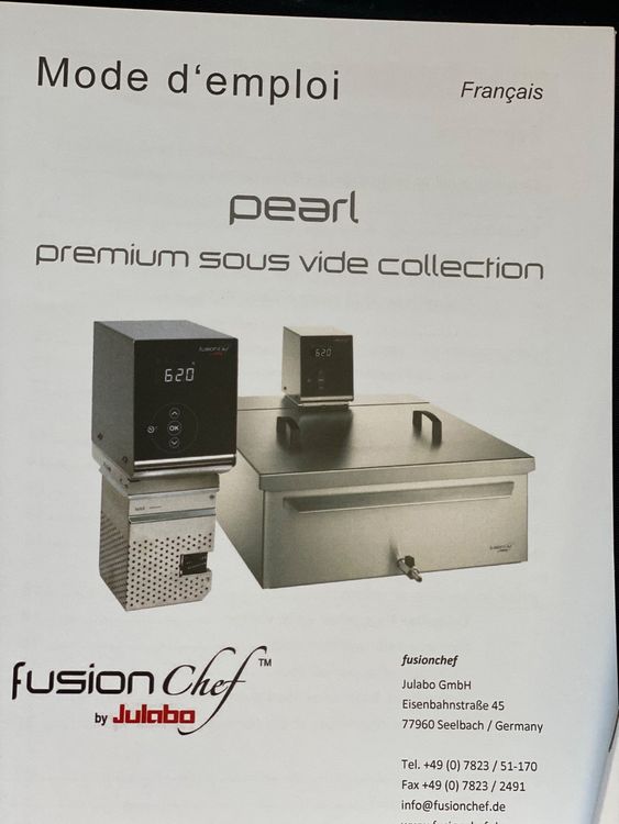 Thermoplongeur sous vide Pearl Fusionchef by Julabo (Gebraucht) in Sion für CHF 200 – mit ...