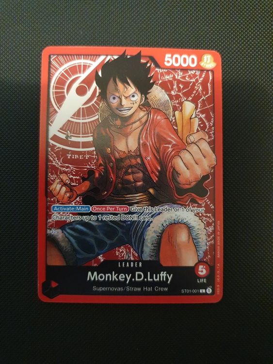 Monkey.D.Luffy Leader Karte ST01-001 [EN] (Neu (gemäss Beschreibung ...