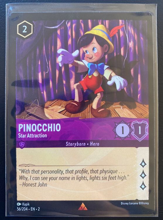 LORCANA DISNEY - PINOCCHIO - 56/204 RARE (Gebraucht) in Lugano für CHF ...