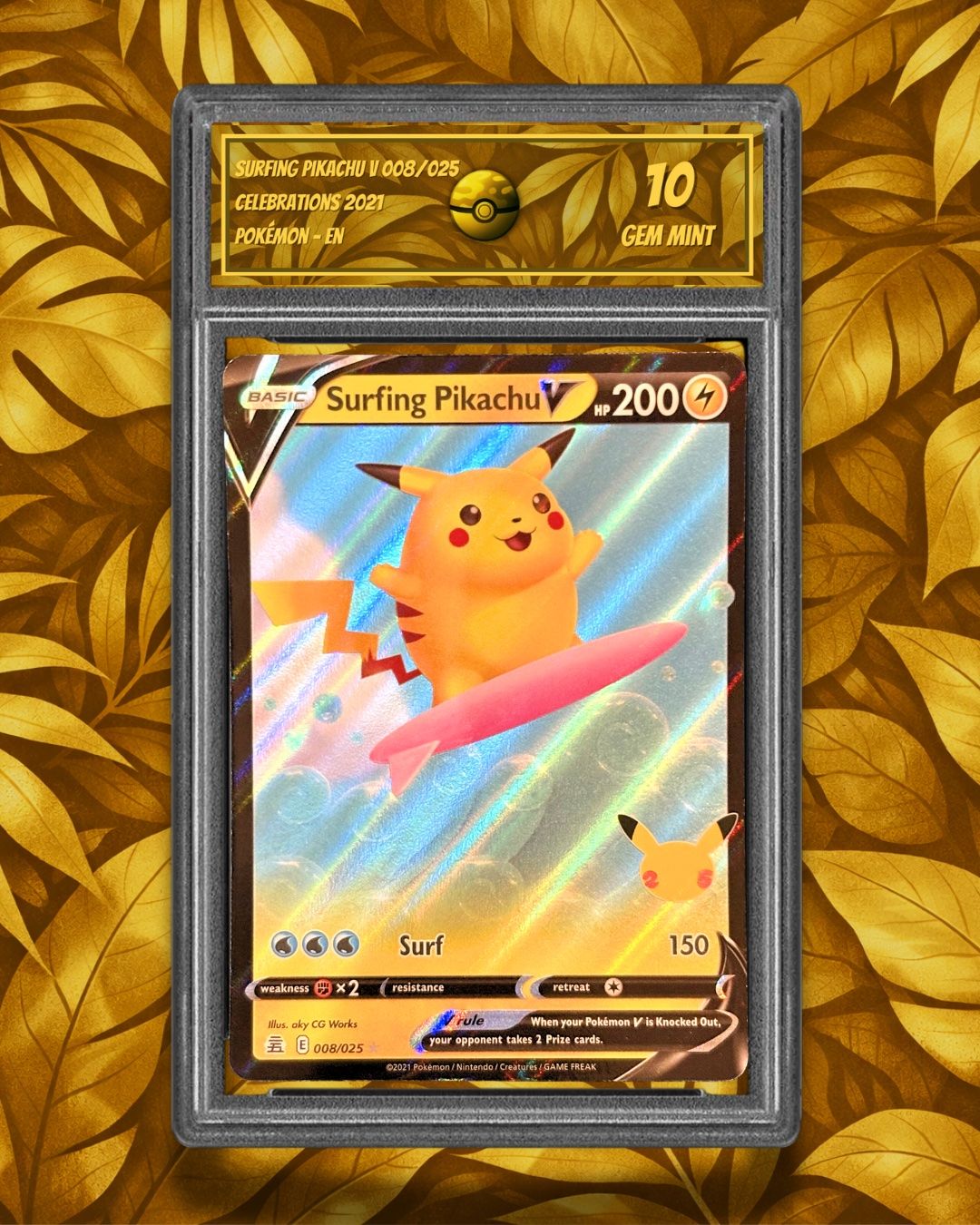 Surfing Pikachu V 008/025 - Celebrations - SG 10 - EN (Gebraucht) in ...