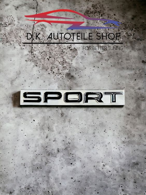 Range Rover Sport Emblem Logo Schriftzug Schwarz/Chrom Neu | Kaufen auf ...