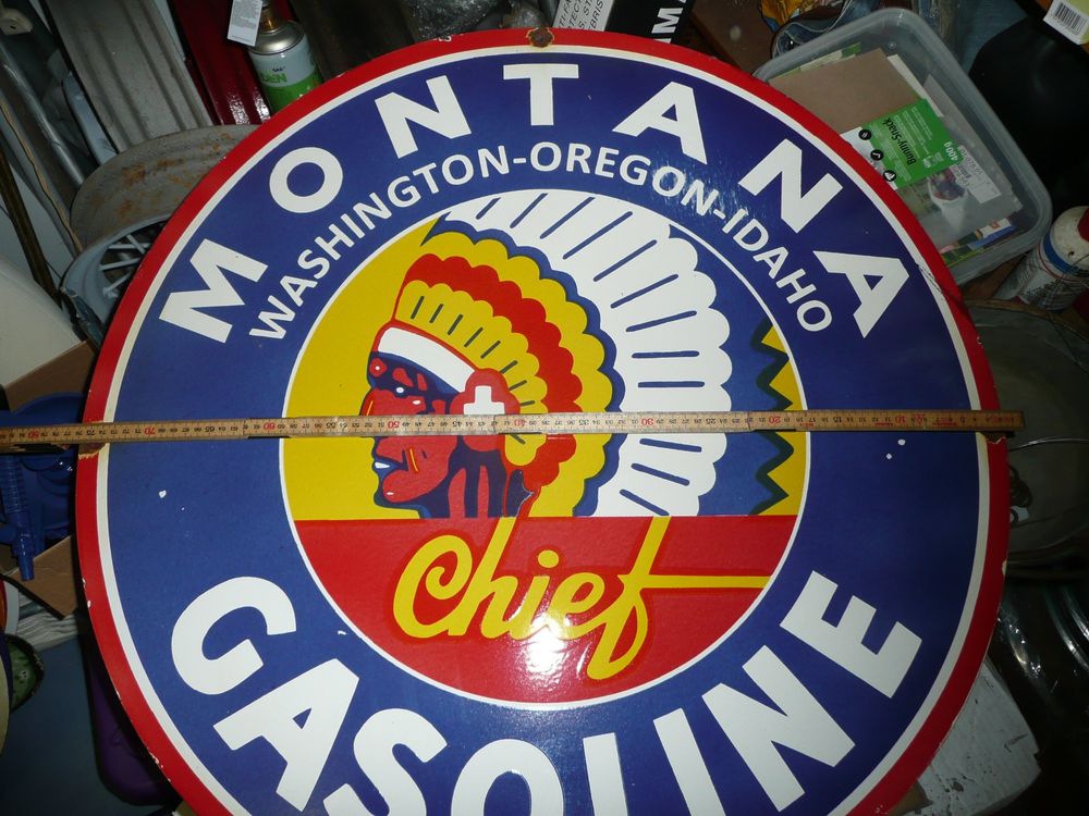 Emailschild Montana Gasoline D76cm | Kaufen auf Ricardo