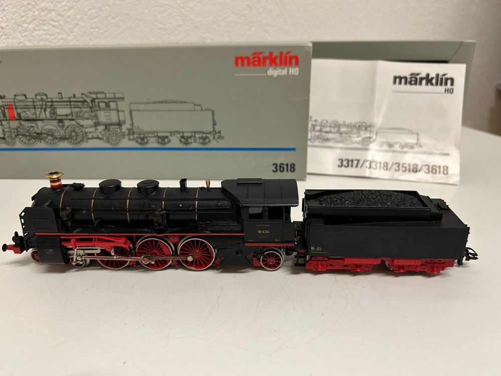 Märklin 3618 Dampflokomoive BR 18.4 (Rheingold-Lok) digital (Neu und ...