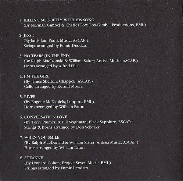 Roberta Flack KILLING ME SOFTLY Pee Wee Ellis Ron Carter CD (Gebraucht ...