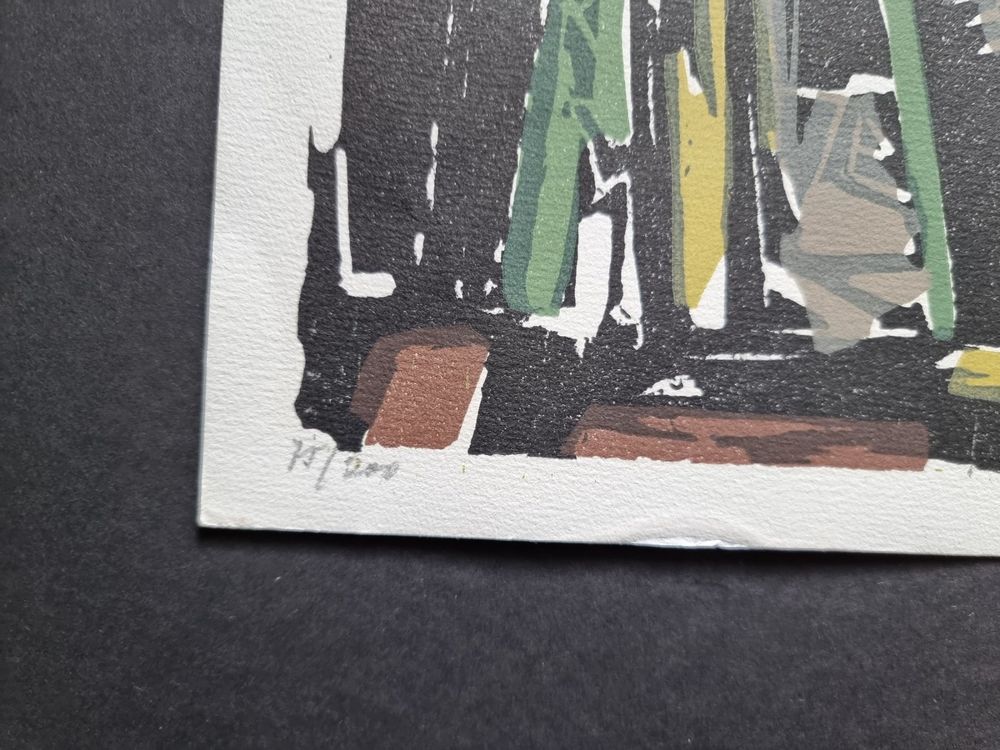 KÜNSTLER ? LINOLSCHNITT SIGNIERT NUMMERIERT (Gebraucht) in Gersau für CHF 43 – mit Lieferung auf ...