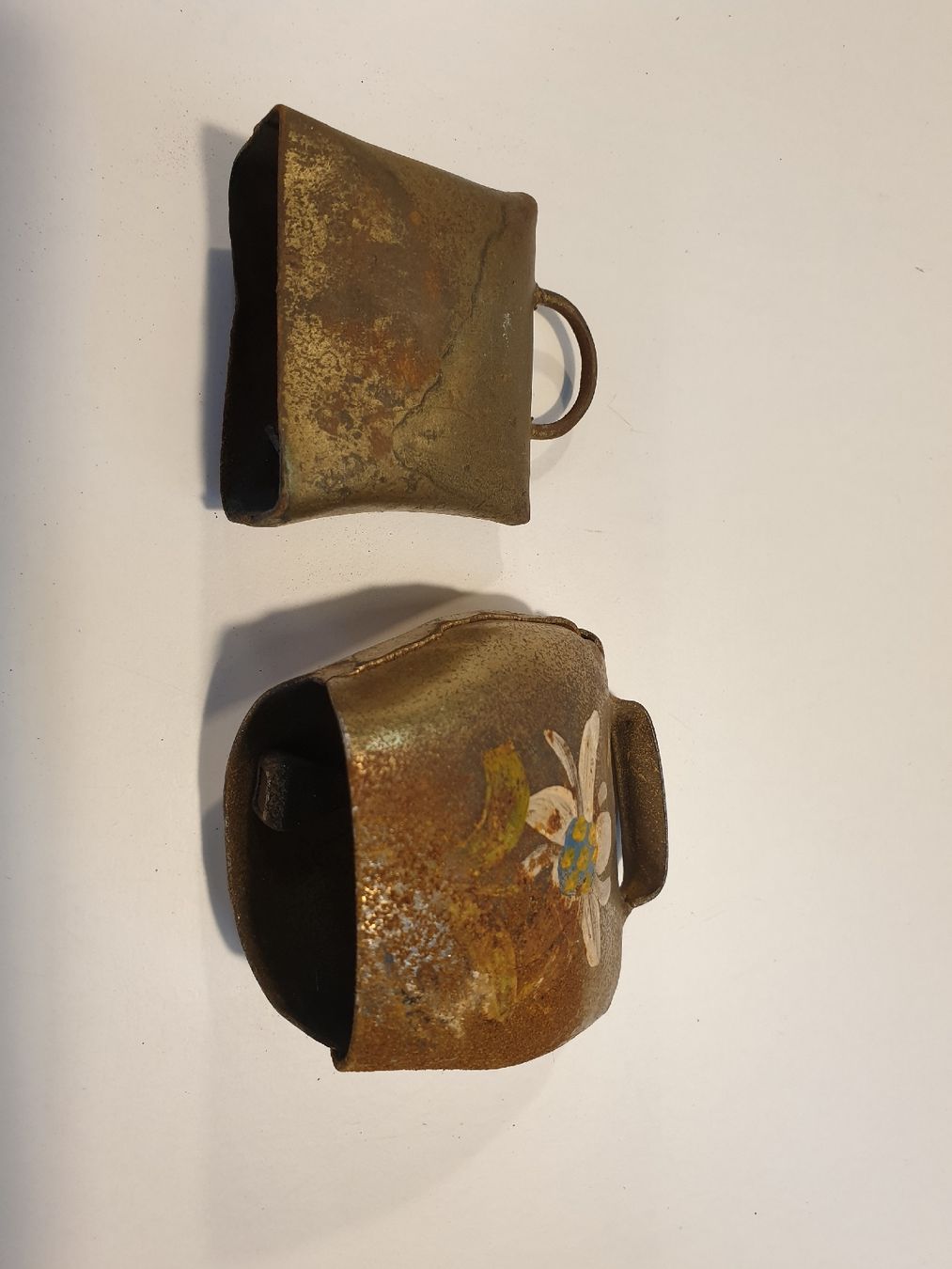Alte Glocken, Vintage Glocken mit Edelweiss und Enzian Motiv (Gebraucht ...