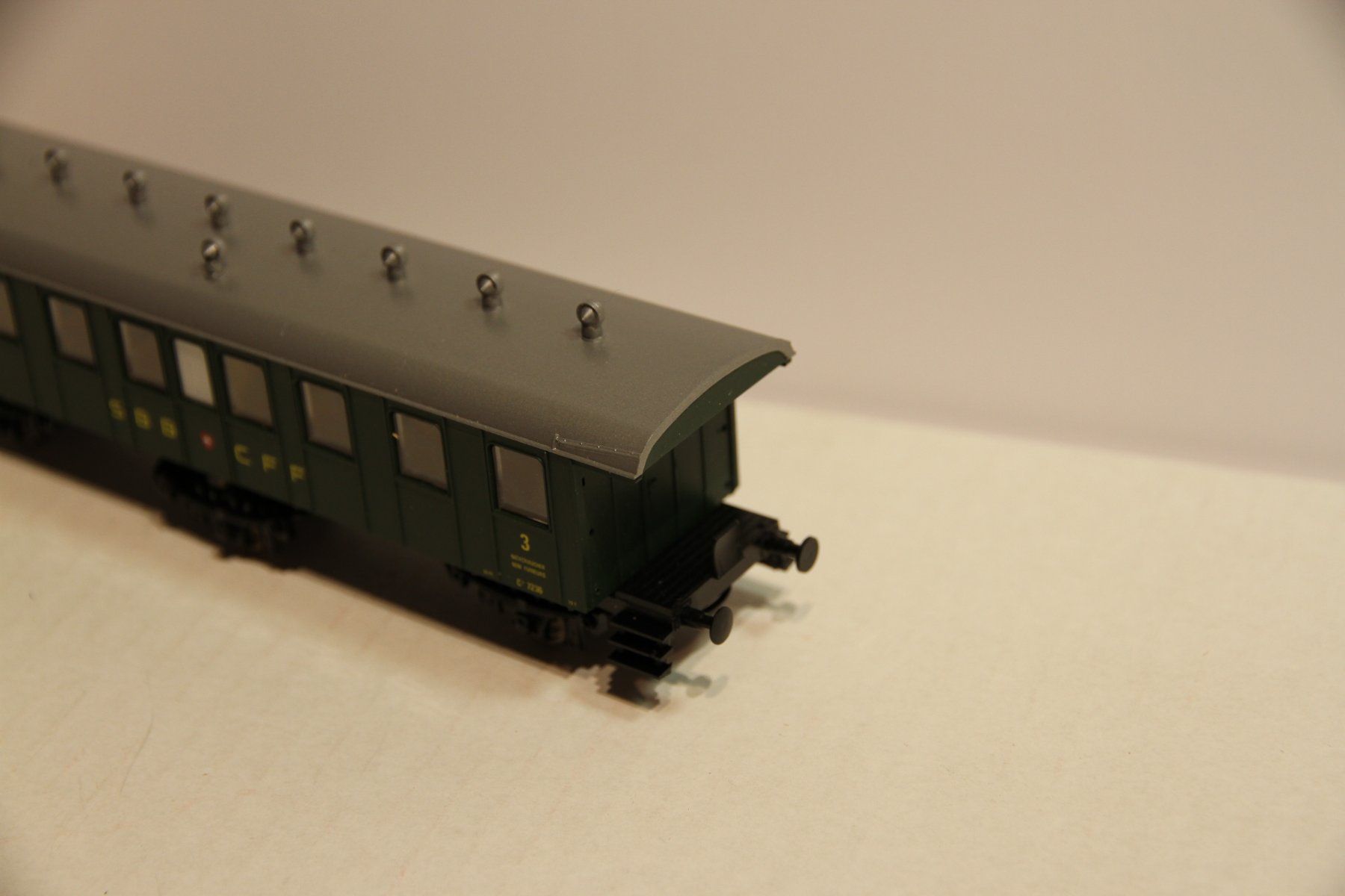 SBB Personwnwagen, C3 7236, AKU, HO, AC, Neu (Neu und originalverpackt ...